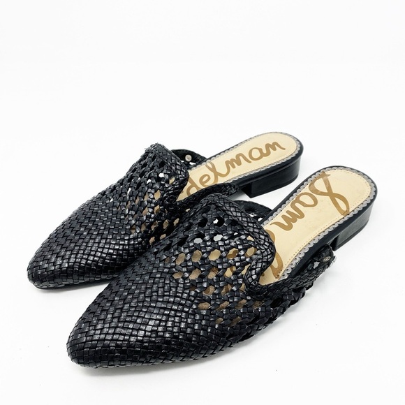 Sam Edelman | Shoes | Sam Edelman Black Woven Clogs | Poshmark